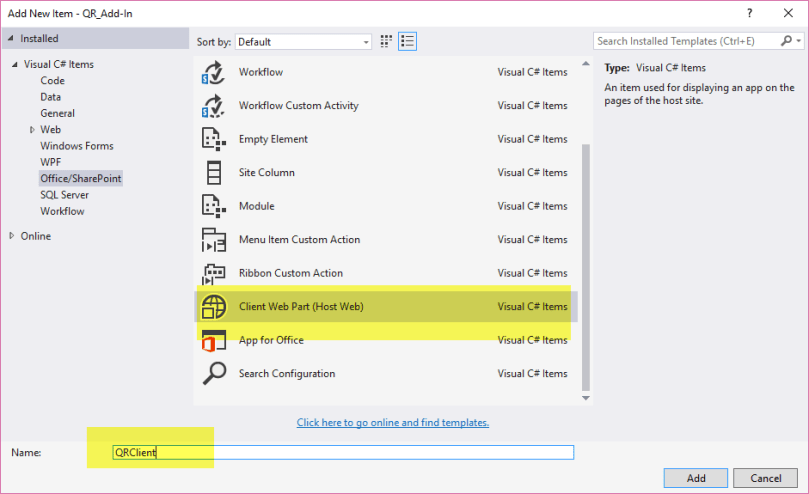 QR Code Generator Add-In for SharePoint – Ravichandran Blog