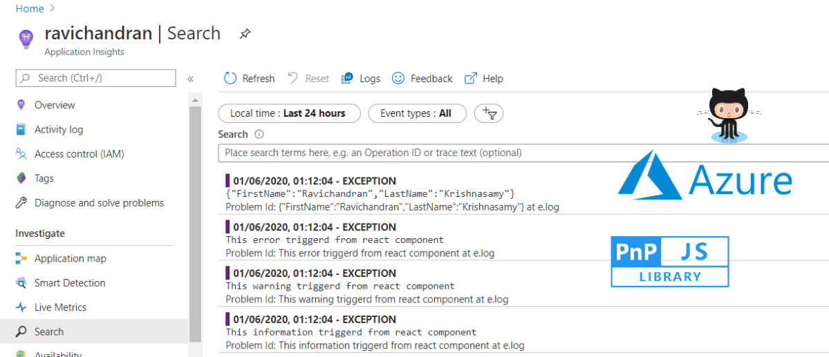 Track SPFx logs using PnP Logging and Azure Application Insights ...